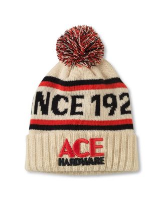 American Needle Men's Cream Ace Hardware Pillow Line Cuffed with Pom ...