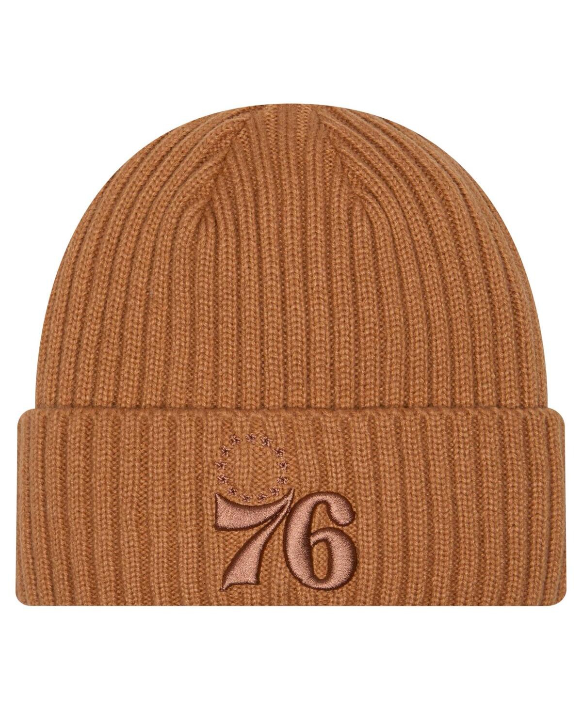 Click here for New Era Mens Tan Philadelphia 76ers Color Pack Cuf... prices