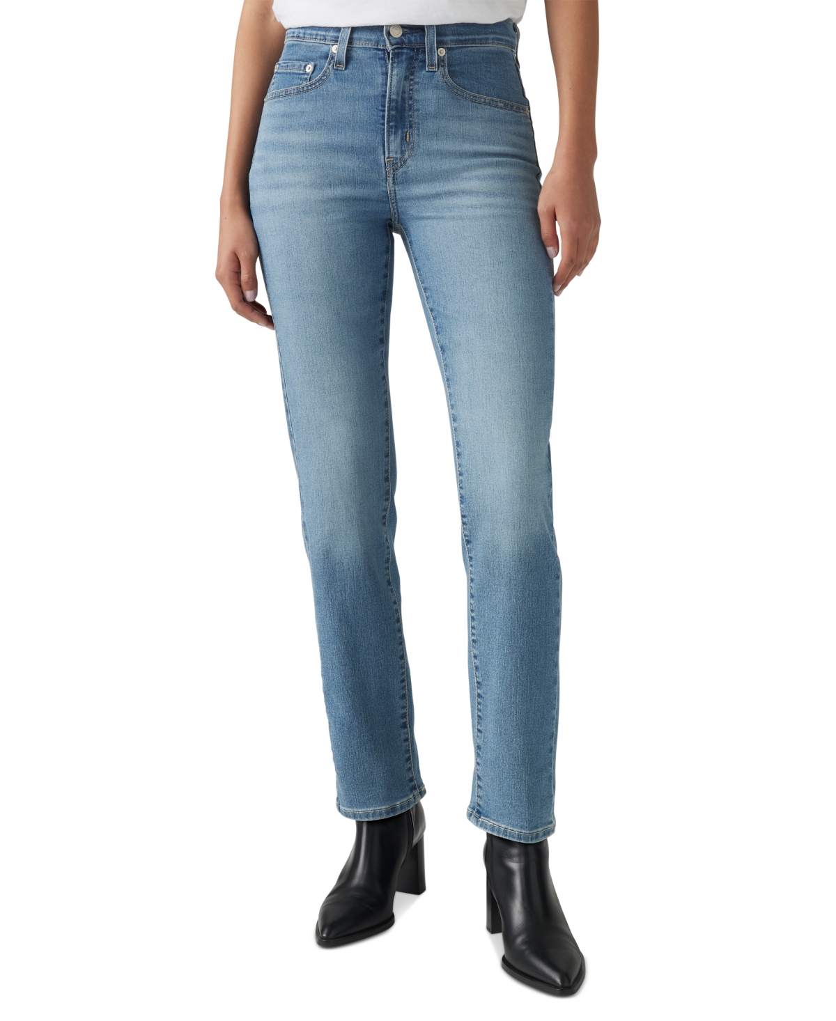 Click here for Levis Womens 724 Straight-Leg Jeans - Eternal Indi... prices