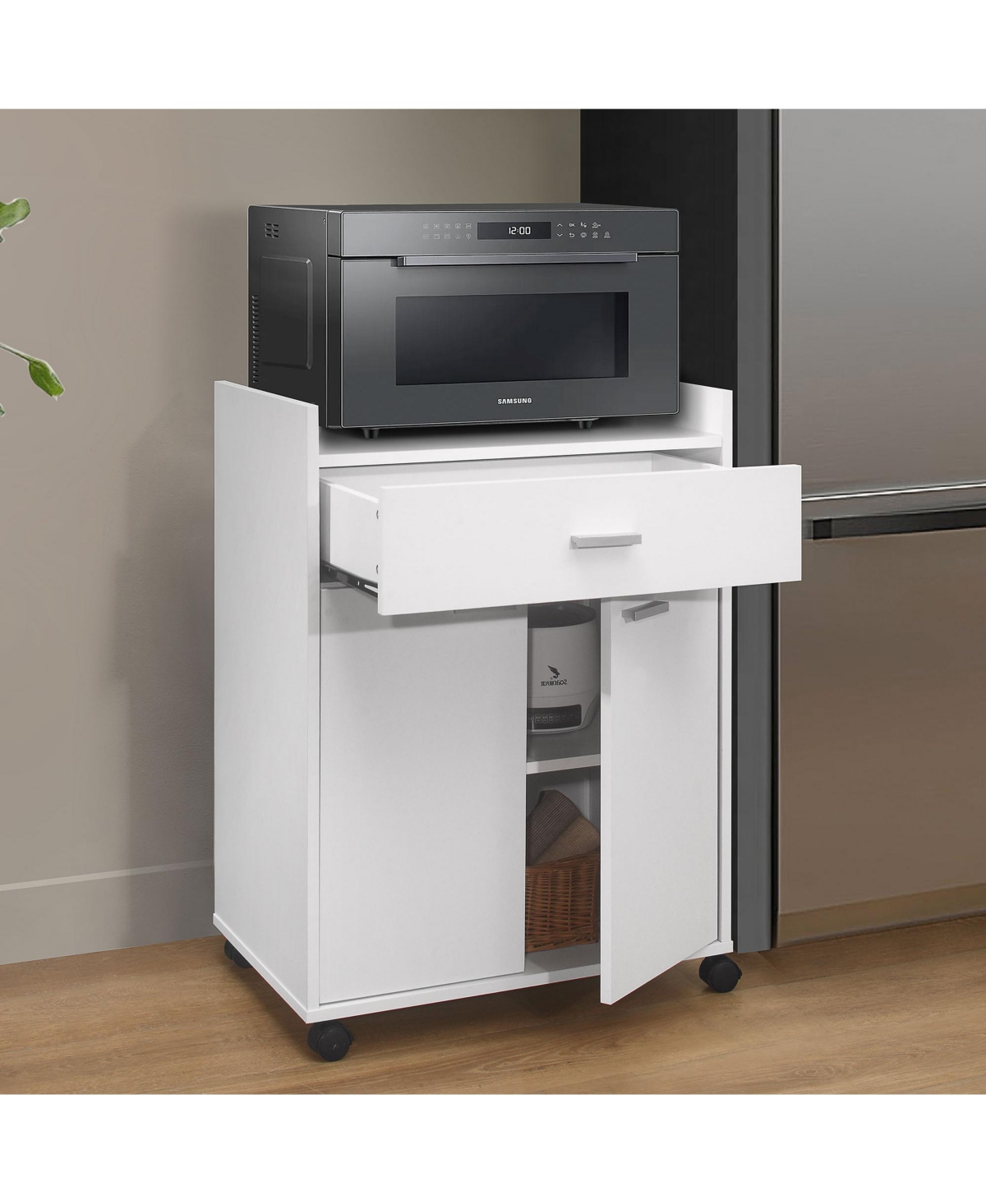 Click here for Kings Brand Furniture Northbury 2-Door Microwave A... prices