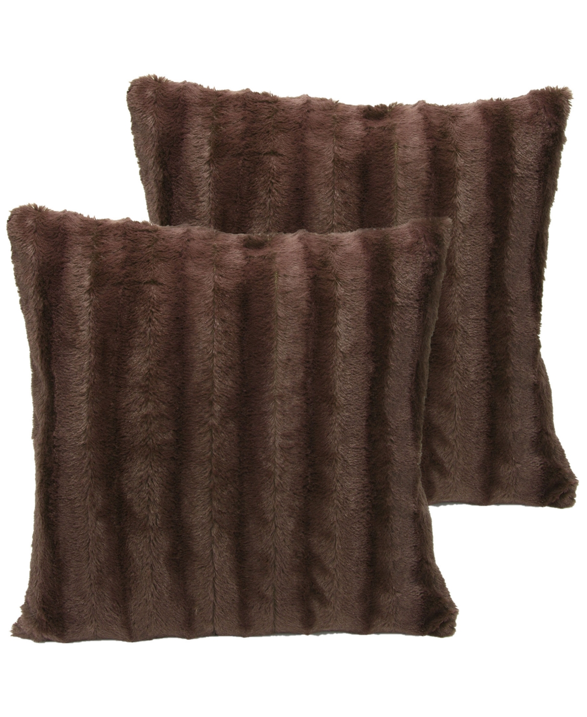 Click here for Cheer Collection Faux-Fur 2-Pack Decorative Pillow... prices