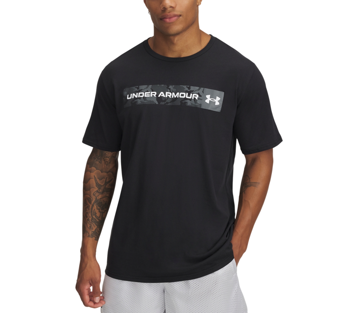 Click here for Under Armour Mens Camo Panel Logo Graphic T-Shirt... prices