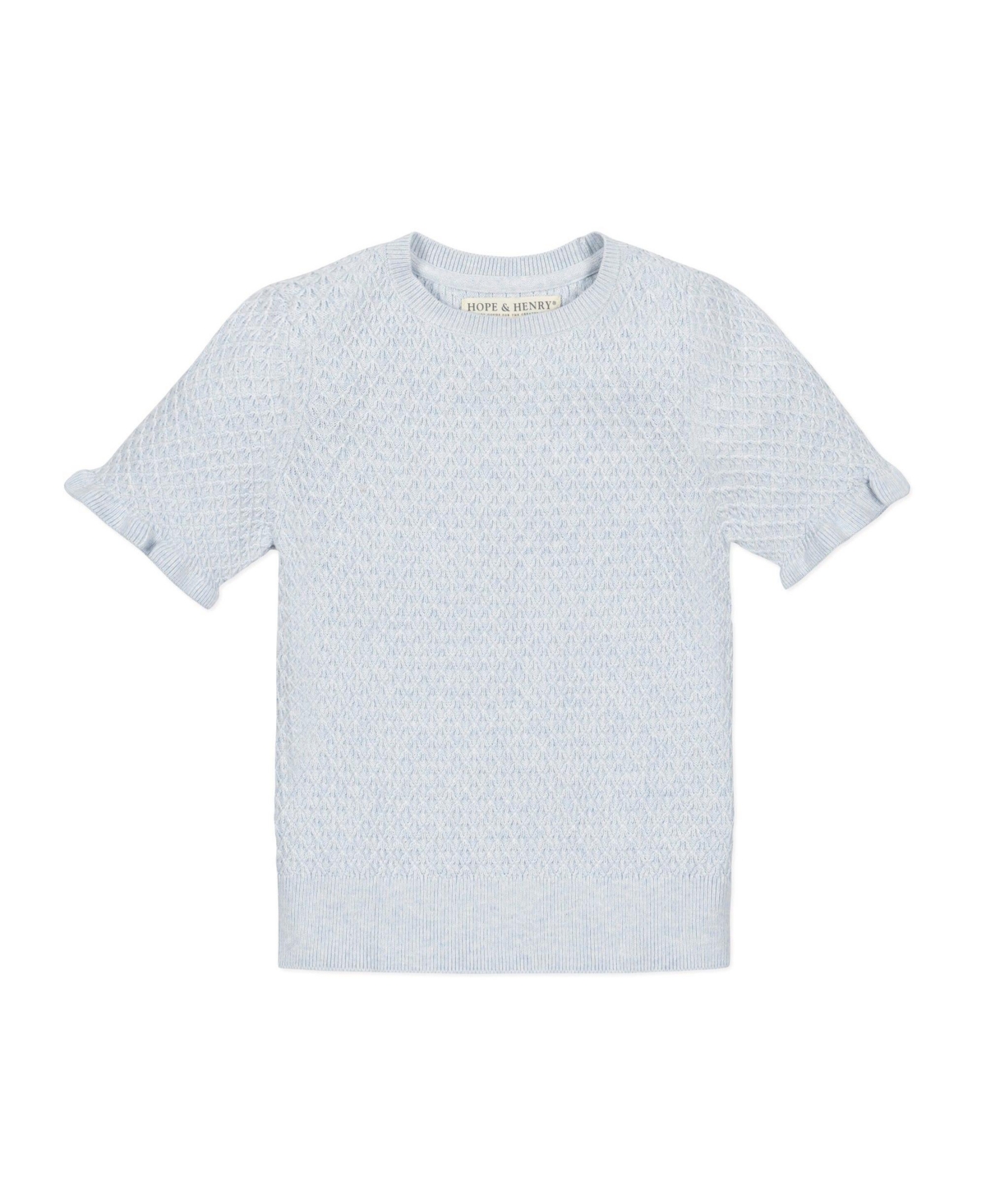 Click here for Hope & Henry Girls Organic Short Sleeve Ruffle Edg... prices
