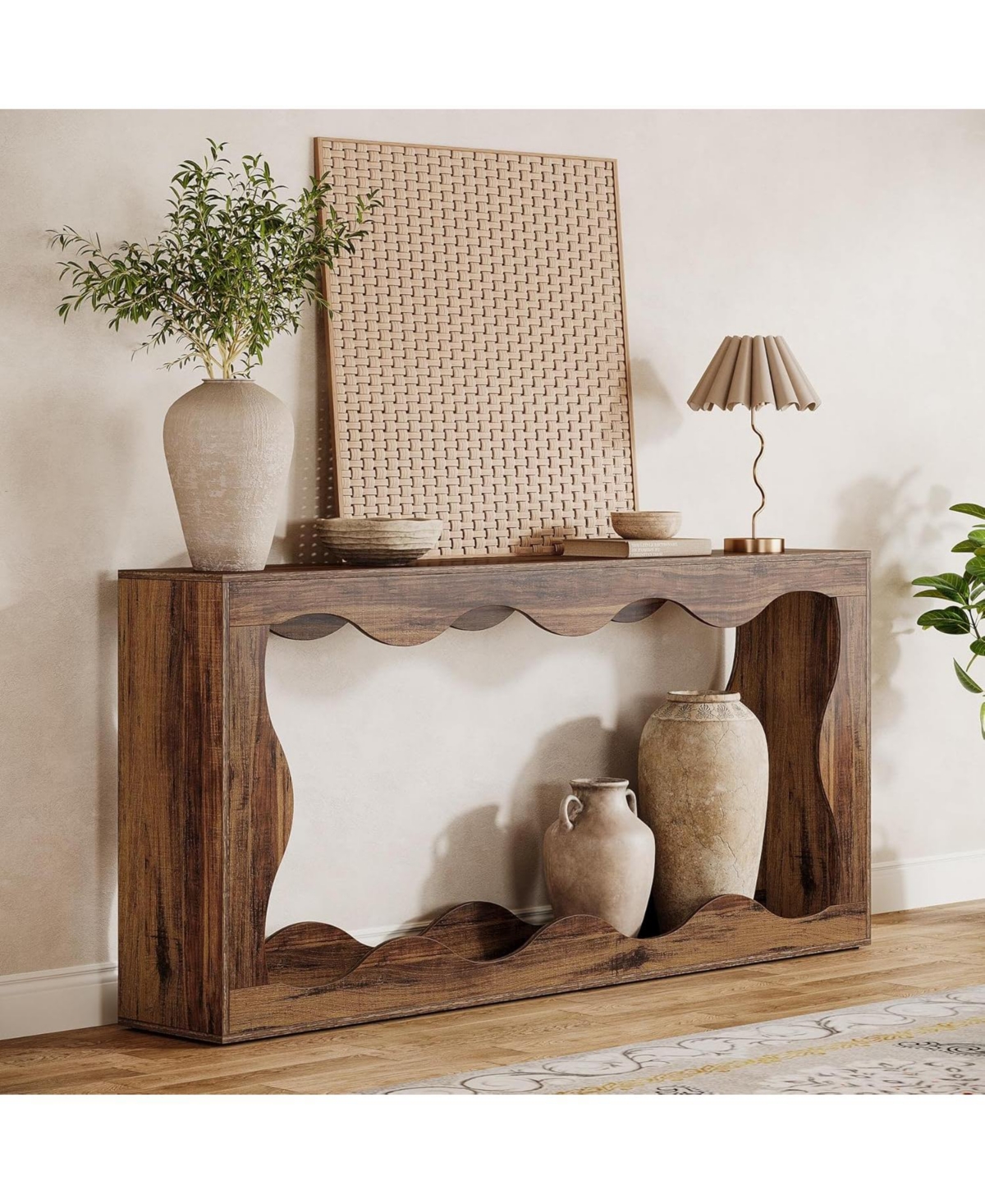 Click here for Tribesigns 63 Inches Farmhouse Console Table with... prices