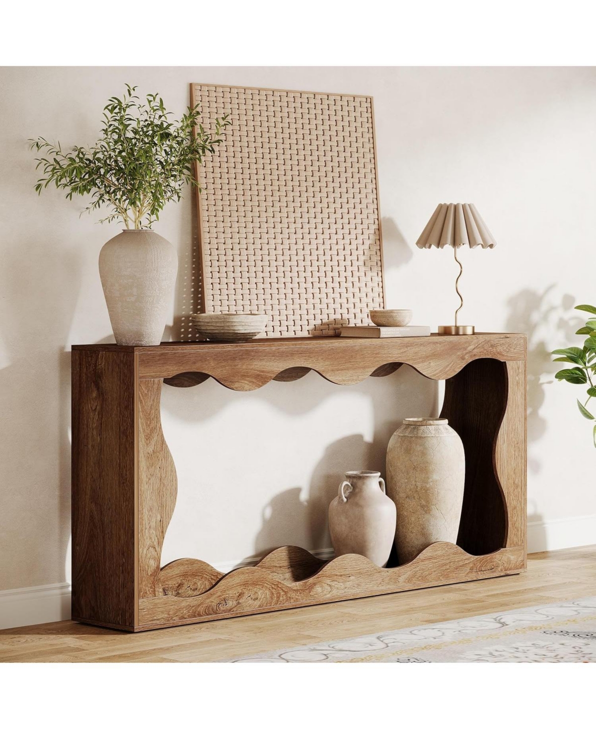 Click here for Tribesigns 63 Inches Farmhouse Console Table with... prices