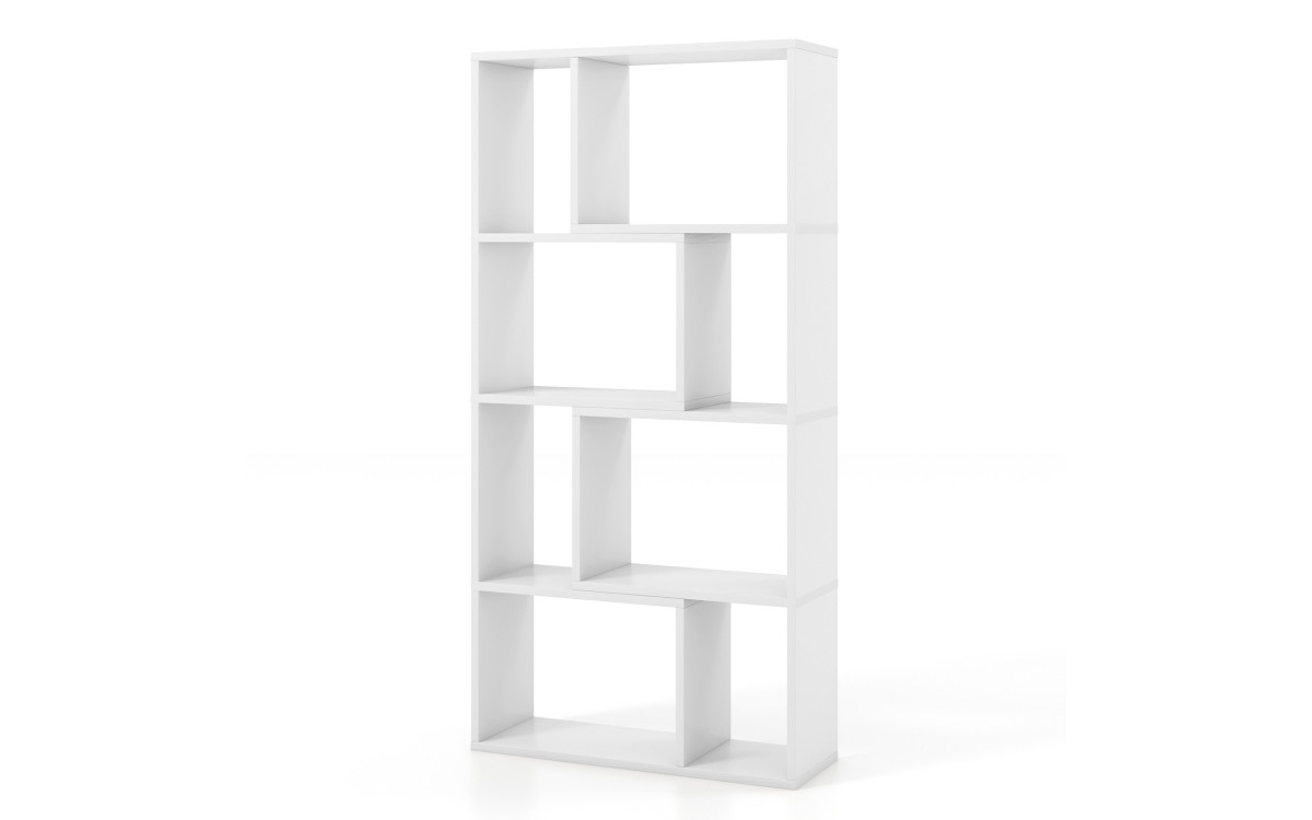 Click here for 4-Tier Geometric Bookshelf with 8 Open Cubes for L... prices