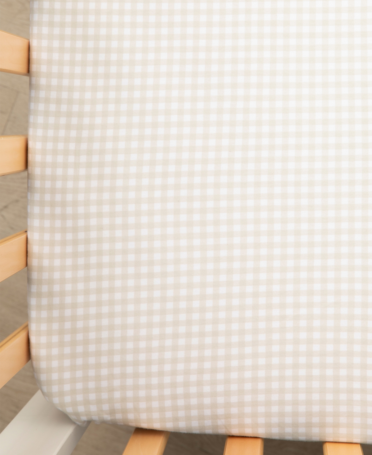 Click here for Living Textiles Baby Gingham-Print Cotton Crib She... prices