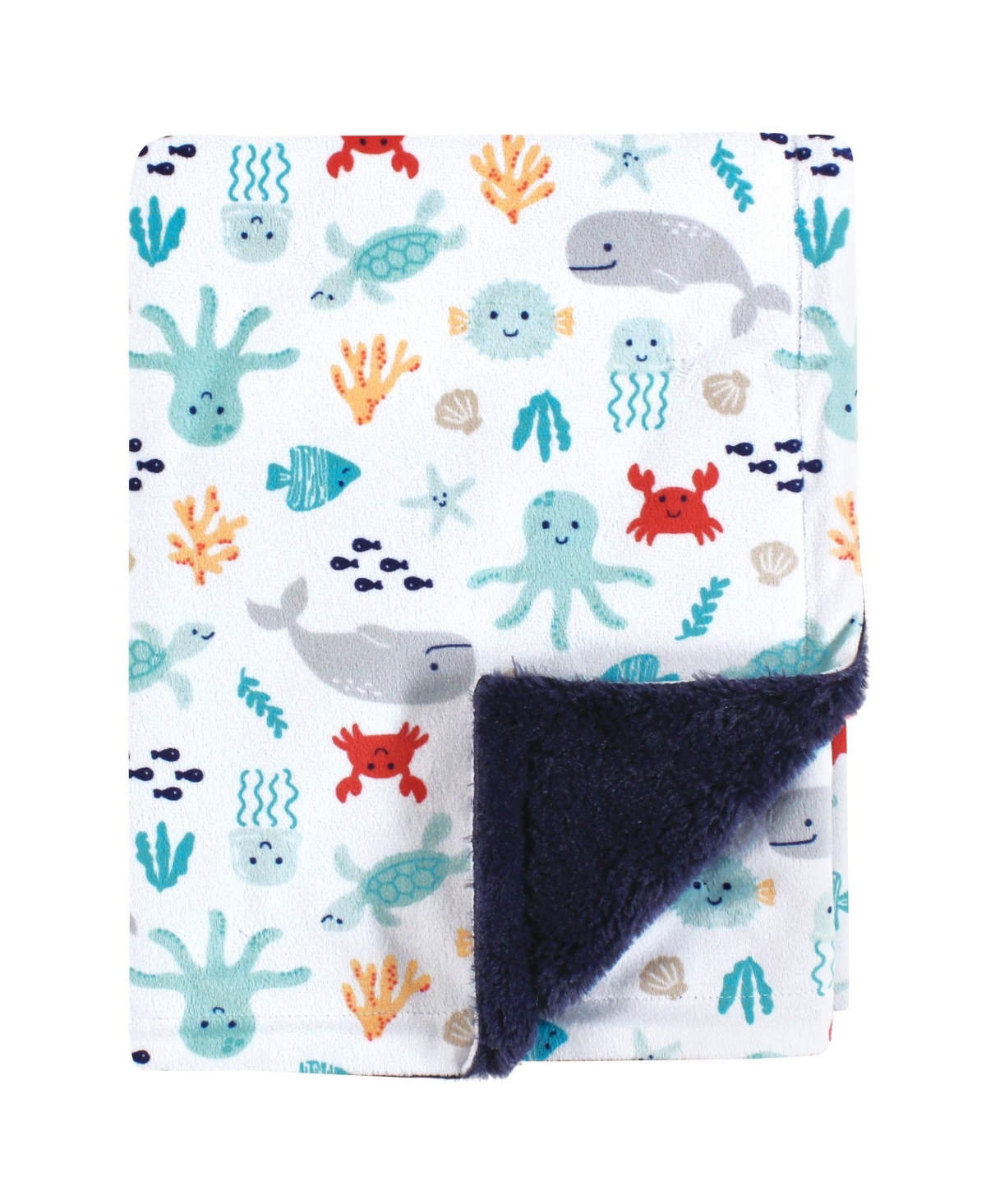 Click here for Hudson Baby Boys Velvety Plush Blanket with Fuzzy... prices