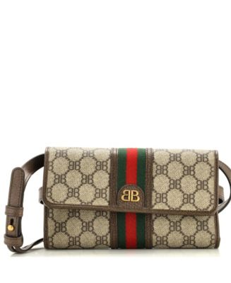 Pre-Owned Balenciaga x Gucci The Hacker Wallet on Strap BB Coated ...