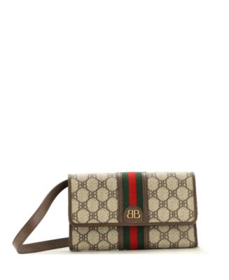 Pre-Owned Balenciaga x Gucci The Hacker Wallet on Strap BB Coated ...