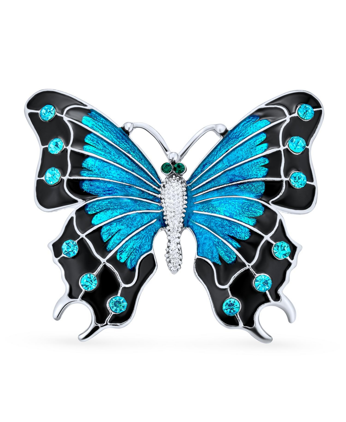 Click here for Bling Jewelry Large Multi Color Butterfly Brooch P... prices