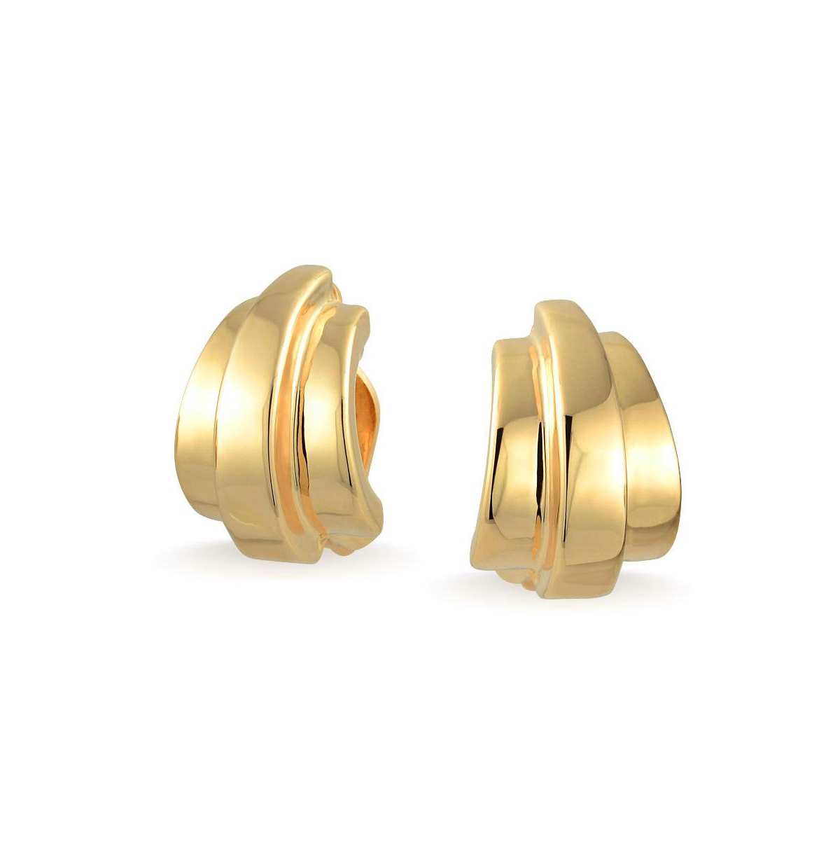 Click here for Bling Jewelry Geometric Shrimp Half Hoop Clip On E... prices