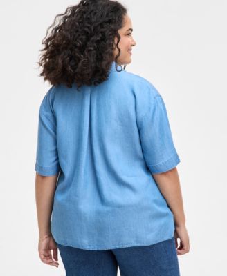 Womens Plus Size Camp Shirts - Macy's
