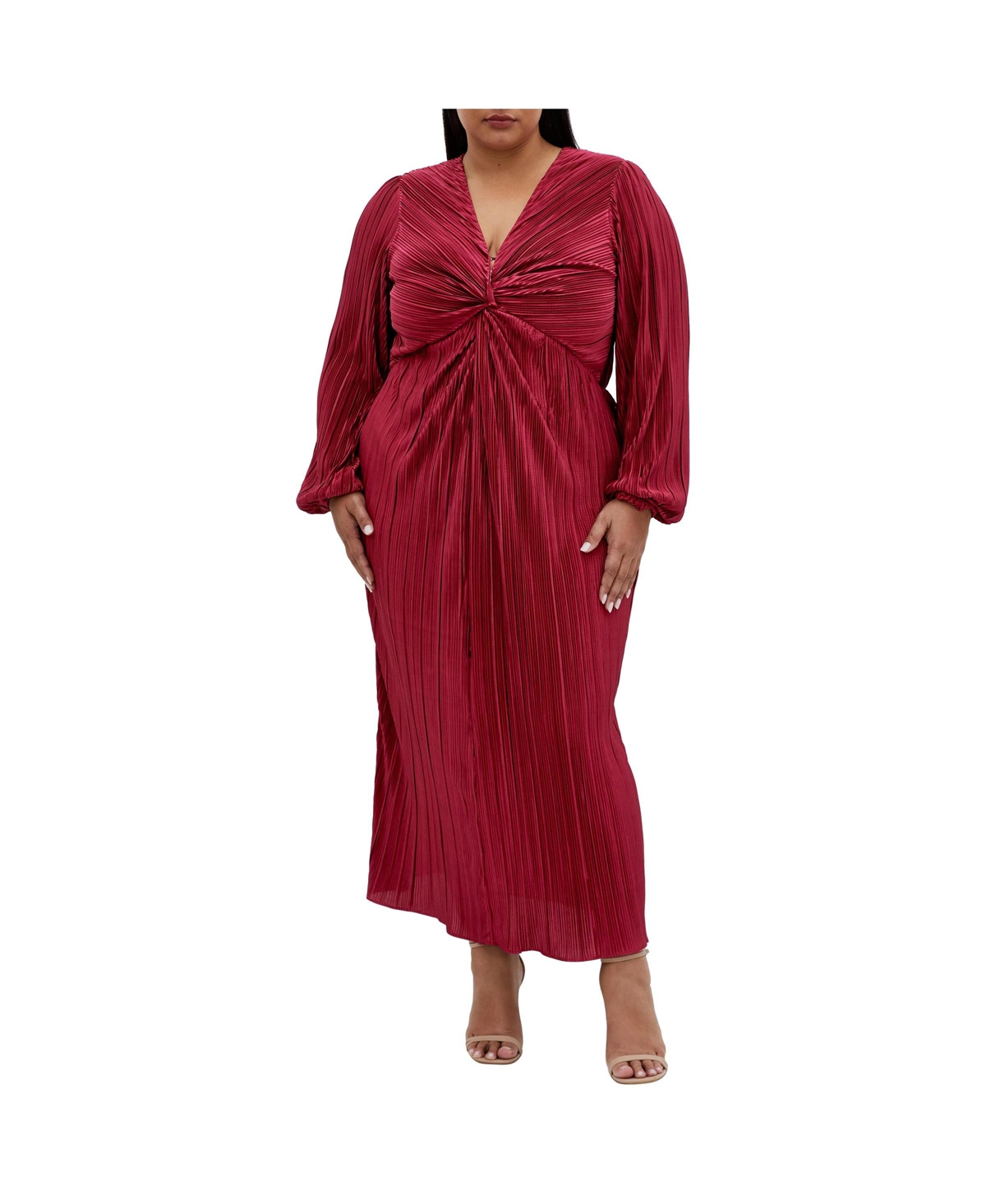 Click here for Plus Size Kaya Maxi Dress - Magenta prices