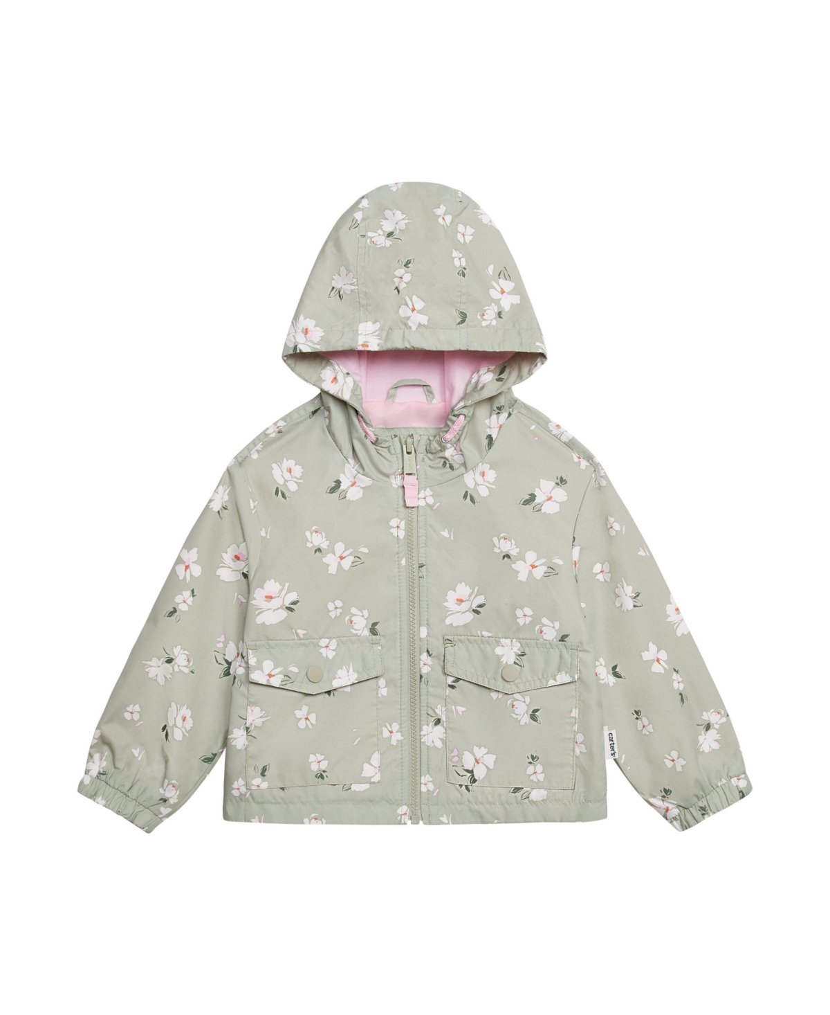 Click here for Carter s Girl s Light Weight Floral Printed Windbr... prices
