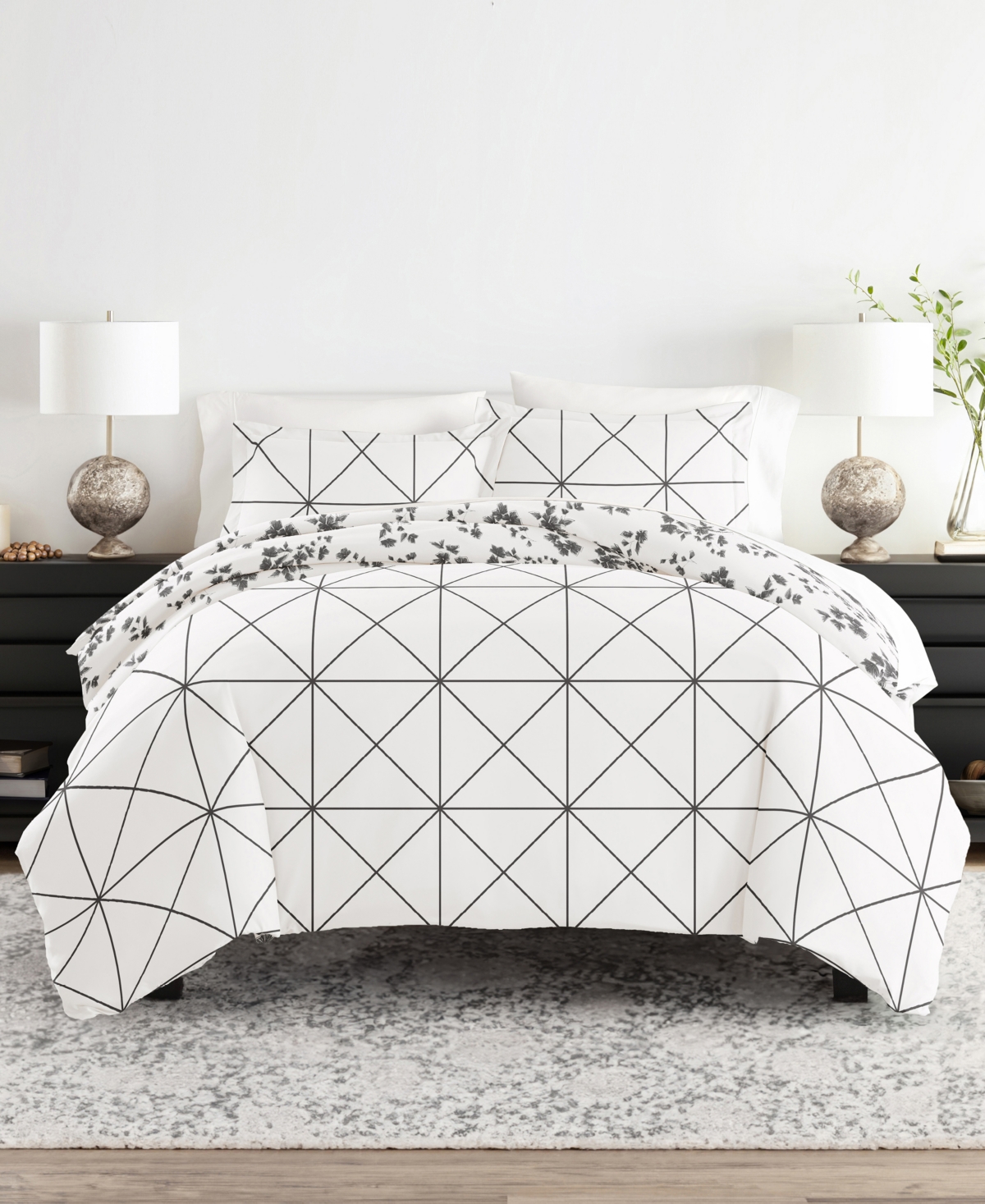 Click here for ienjoy Home Ultra Soft Edgy Flowers 3-Pc. Reversib... prices