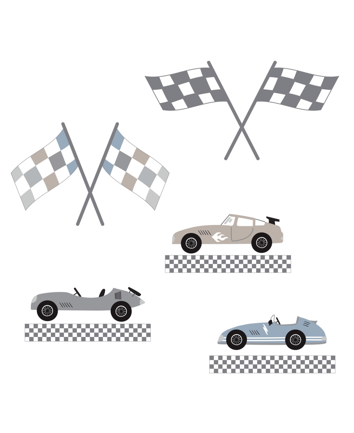Click here for Lambs & Ivy Little Racer Car/Transportation Blue/T... prices