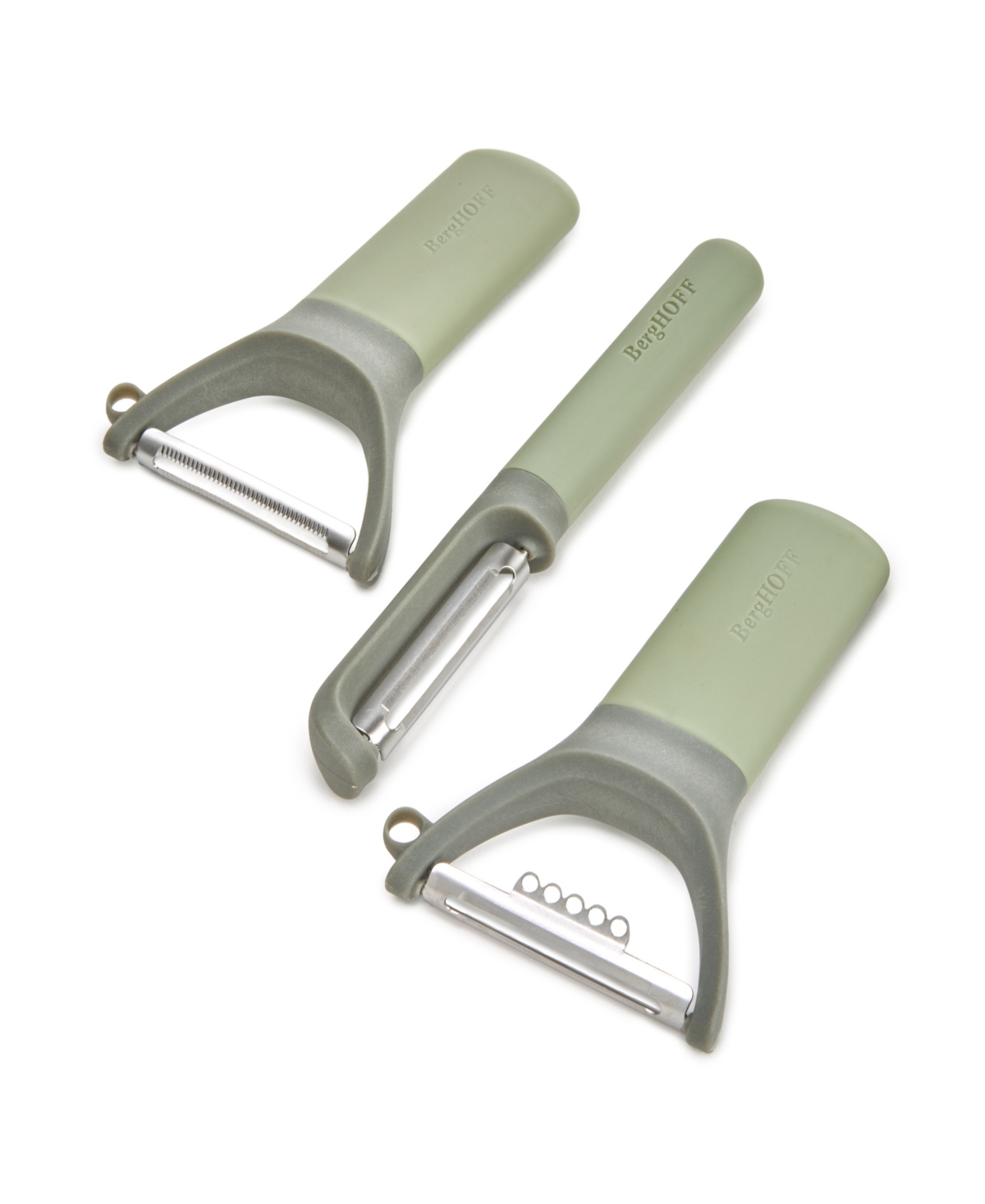 BergHOFF Leo Balance 3-Pc.Stainless Steel Peeler Set - Green