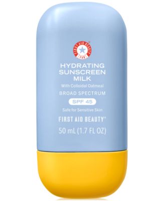 First Aid Beauty Hydrating Sunscreen Milk With Colloidal Oatmeal SPF 45 ...