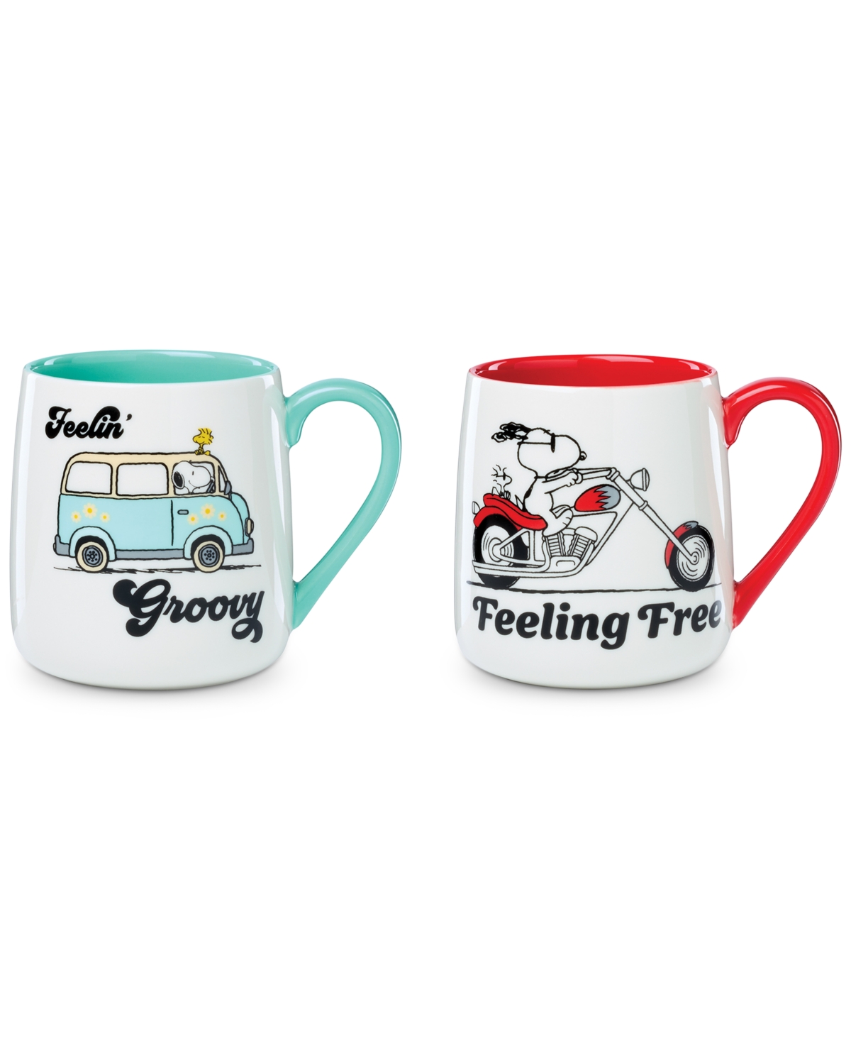 Click here for Lenox Peanuts Feelin Groovy & Feeling Free Mugs  S... prices