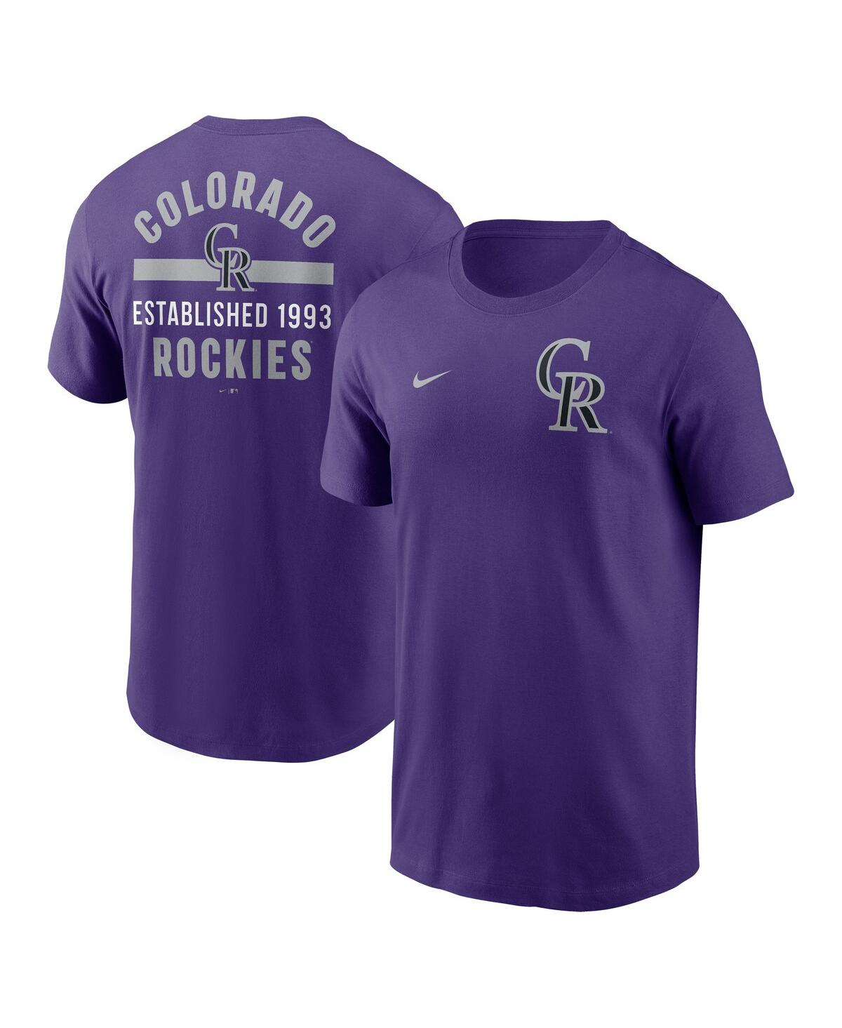 Click here for Nike Mens Purple Colorado Rockies 2-Hit T-Shirt -... prices
