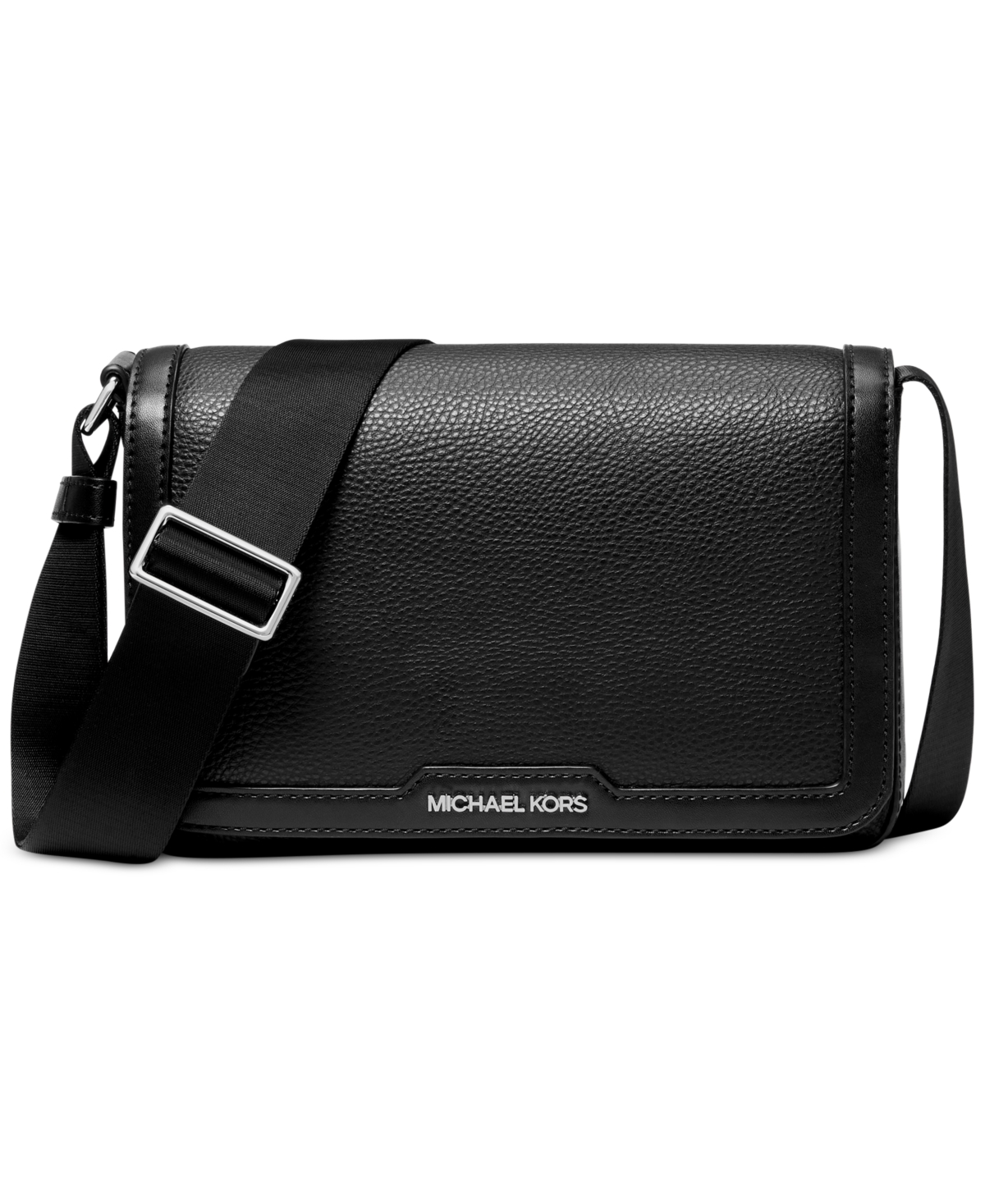 Click here for Michael Kors Mens Leather Mini-Flap Logo Crossbody... prices