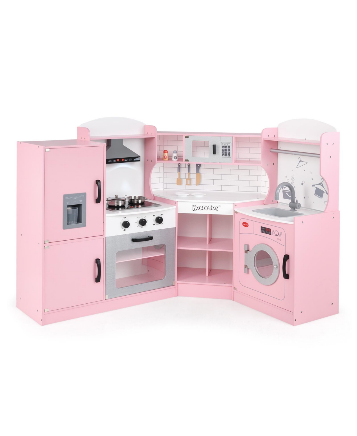 Click here for Corner Kids Play Kitchen with Washing Machine & Ic... prices