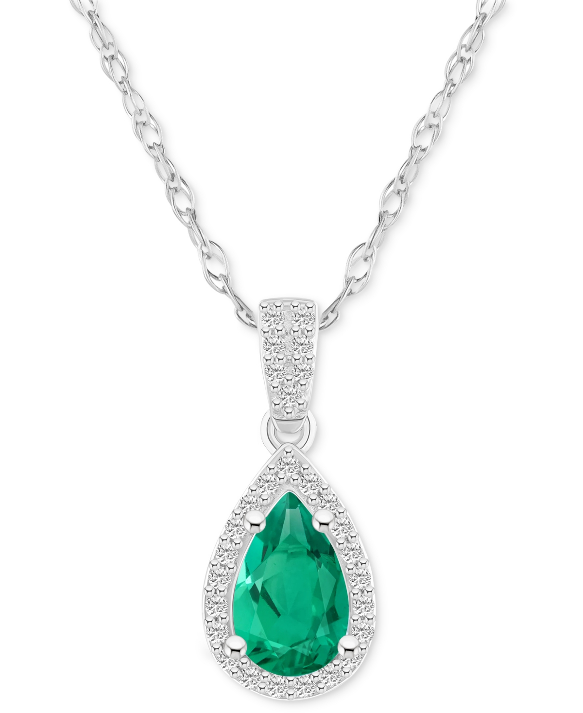 Click here for Lab-Created Emerald (3/4 ct. t.w.) & Lab-Created W... prices