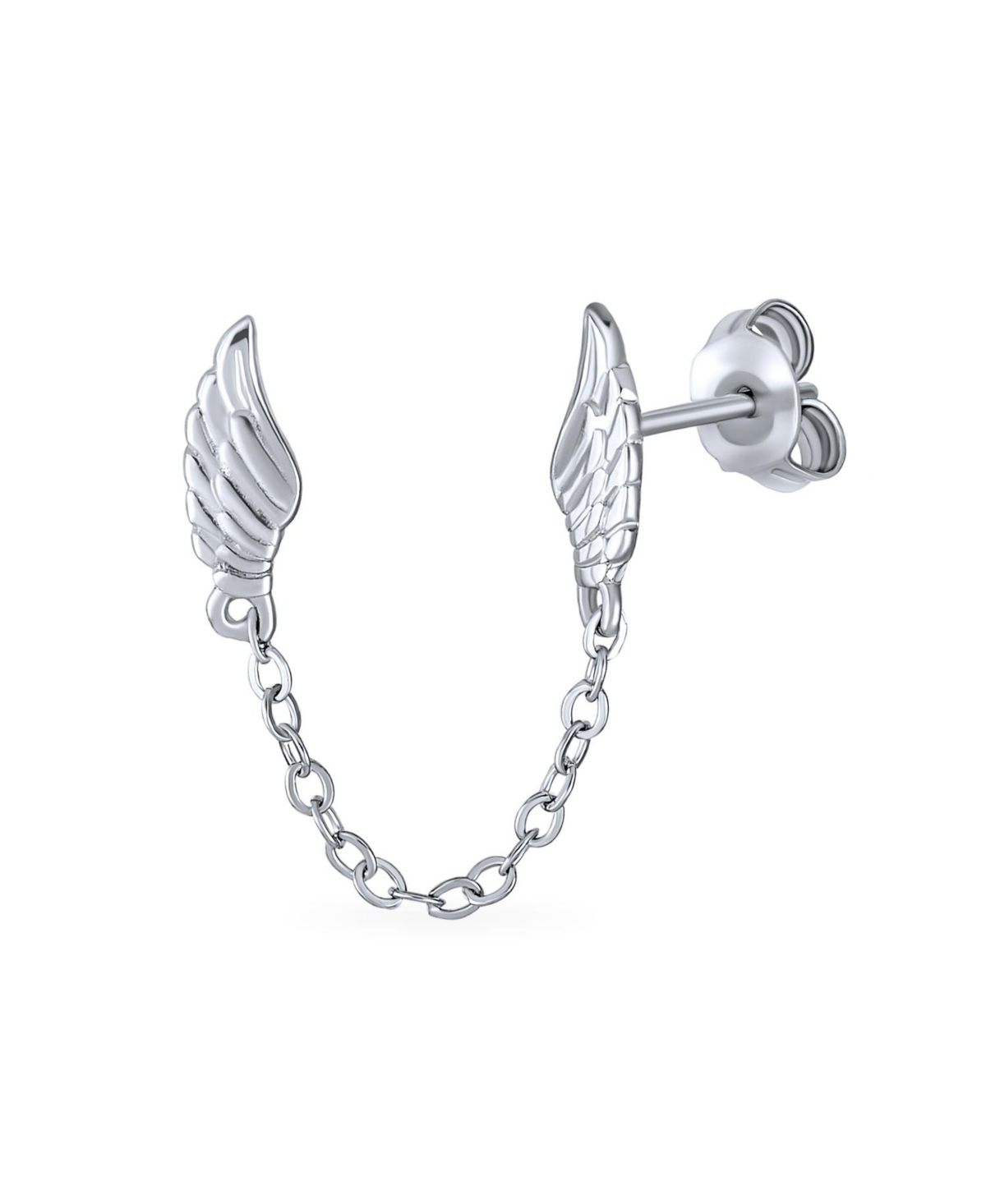 Click here for Bling Jewelry Delicate Angel Wing Feather Stud Ear... prices