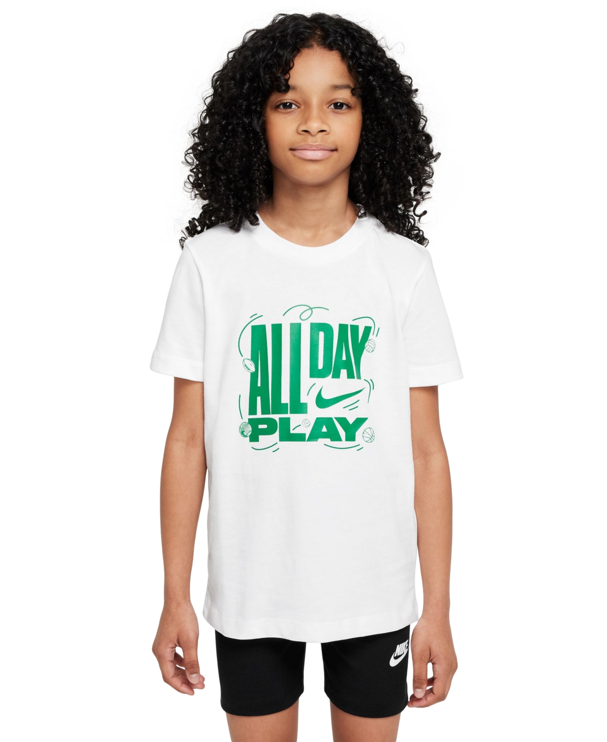 Click here for Nike Big Kids Sportswear Printed Crewneck T-Shirt... prices