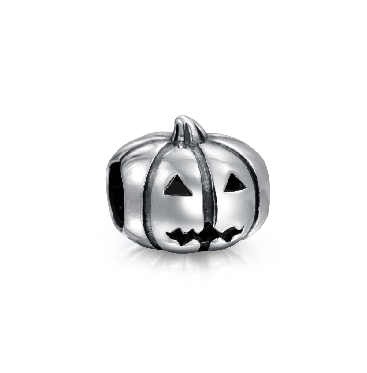 Click here for Bling Jewelry Halloween Pumpkin Charm Bead in Oxid... prices