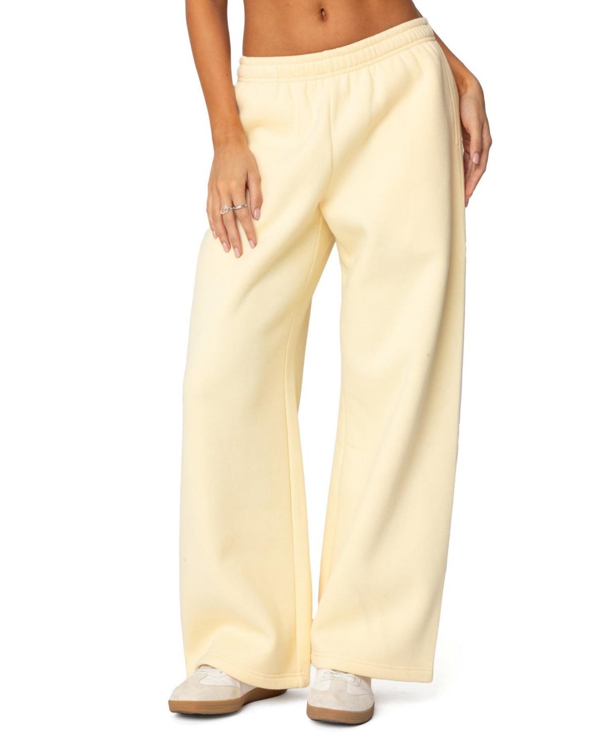 Click here for Edikted Womens Bonney Bow Detail Sweatpants - Yell... prices