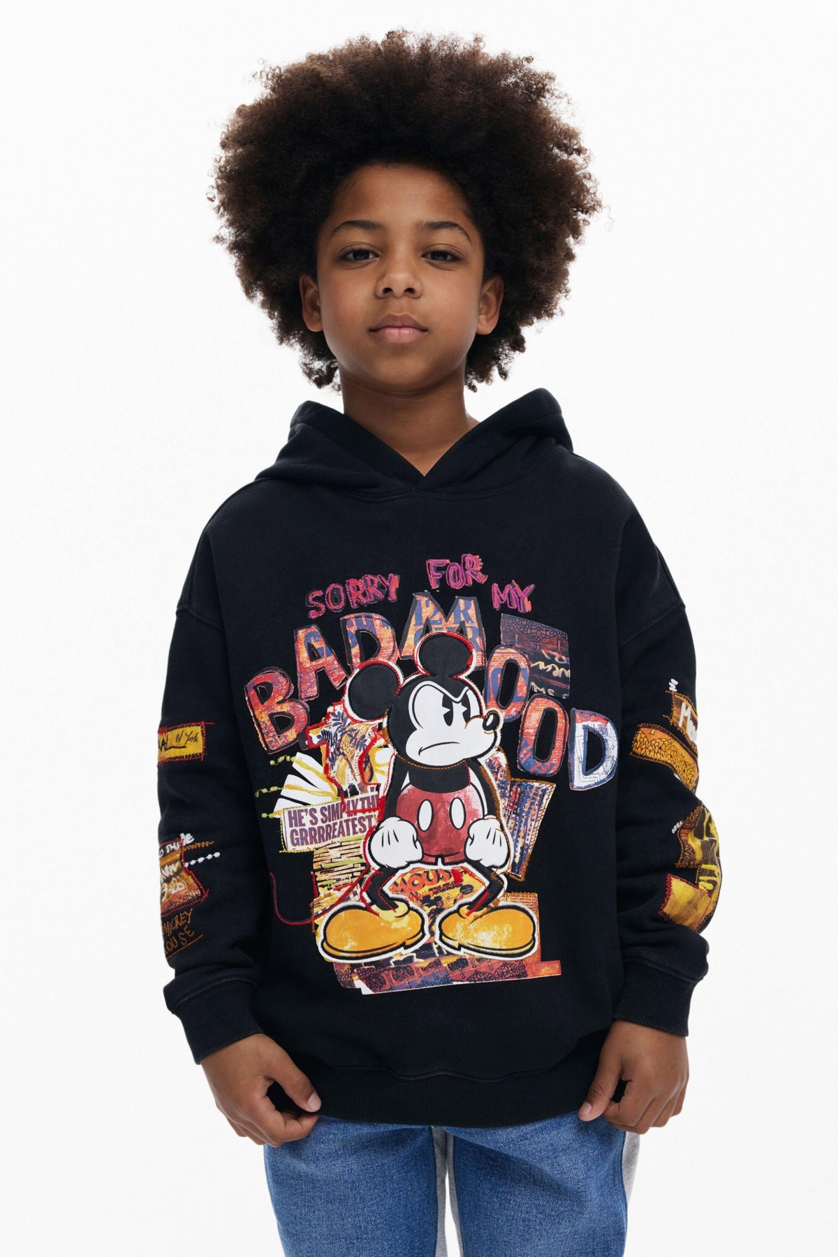 Click here for Desigual Boys Boyss Mickey Mouse sweatshirt - Blac... prices