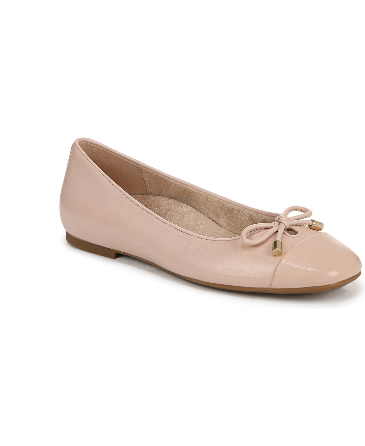 Click here for Vionic Womens Klara Ballet Flats - Cameo rose leat... prices