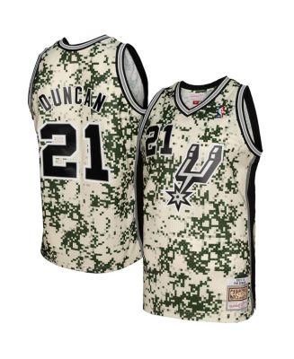 Mitchell & Ness Men's Tim Duncan Camo San Antonio Spurs 2013/14 ...