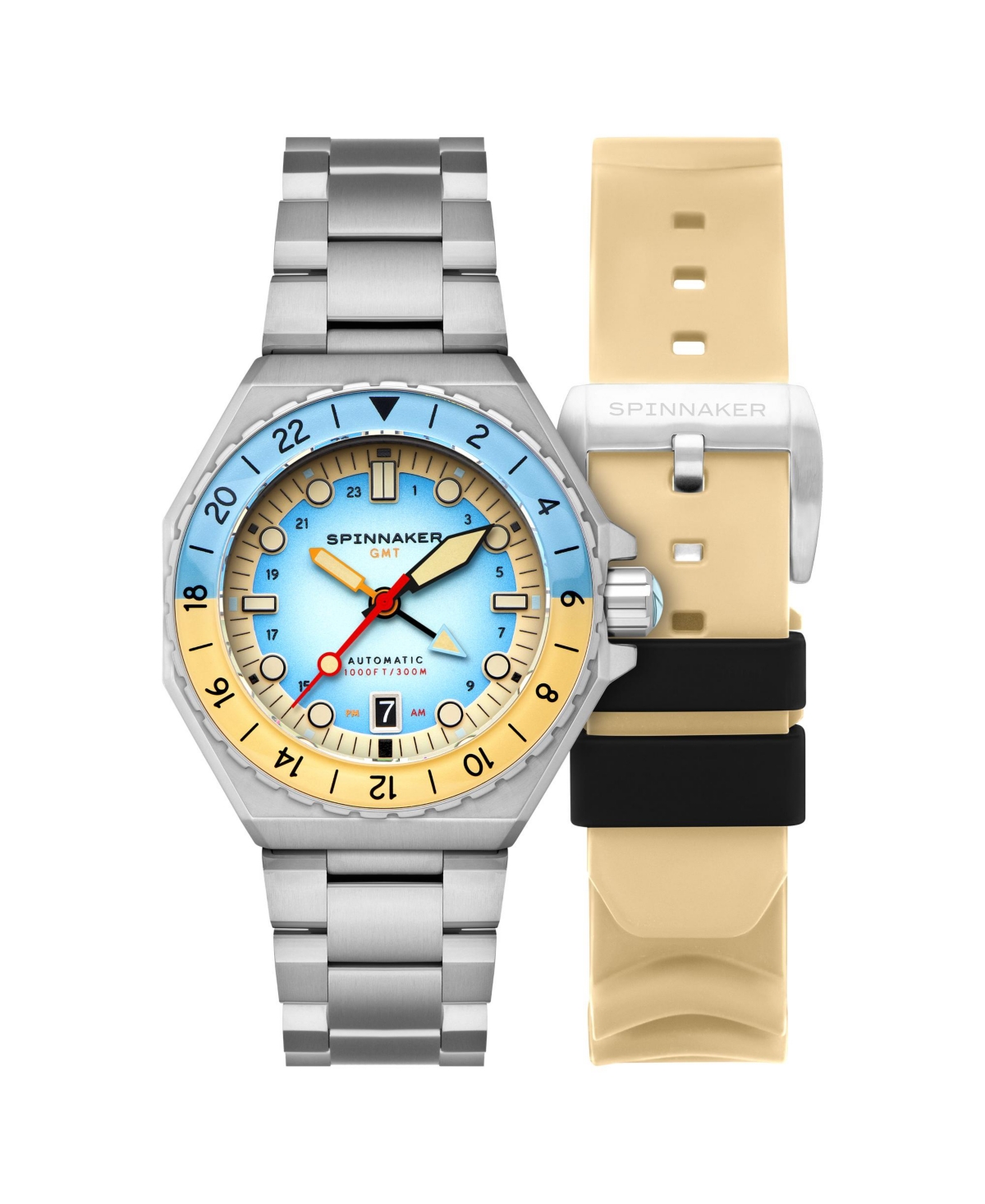 Click here for Spinnaker Mens Dumas Gmt Automatic Solid Stainless... prices