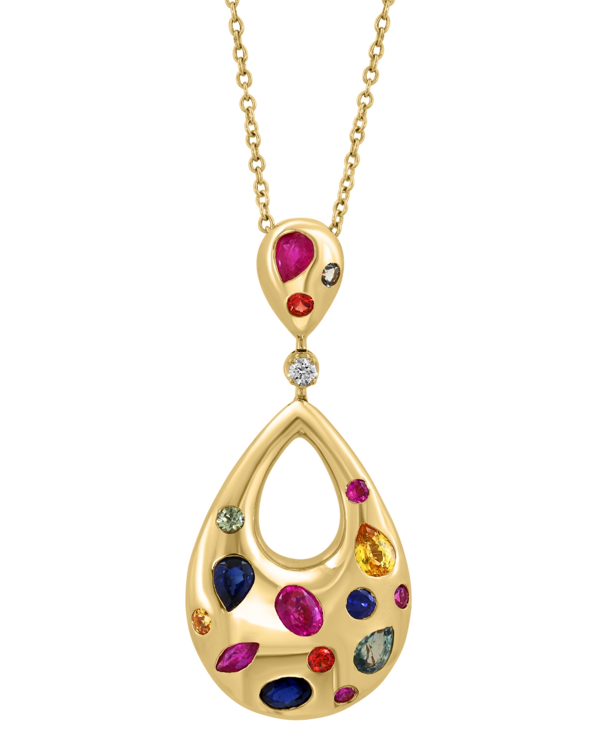 Click here for Effy Collection Diamond Accent & Multi Sapphire (1... prices