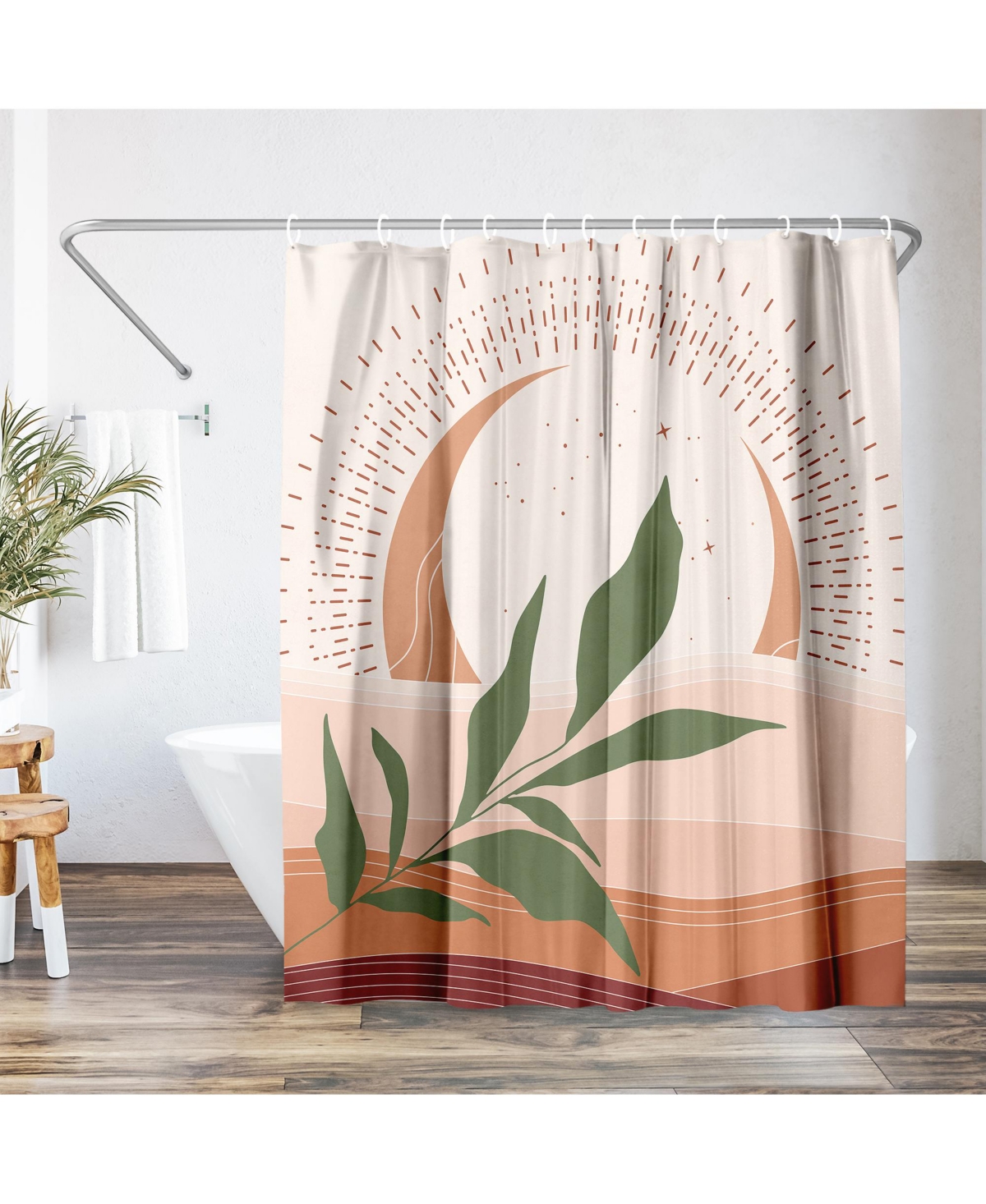 Click here for 71x74 Boho Desert Shower Curtain - 100 Polyester -... prices