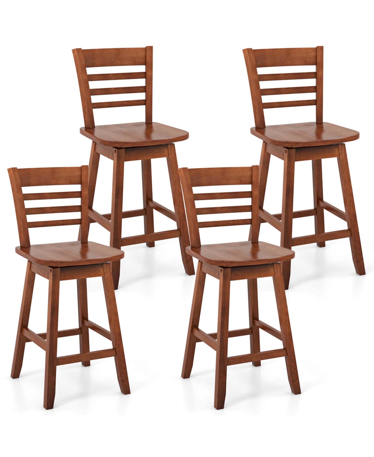Click here for 4 Pcs 24.5" Counter Height Bar Chairs Swivel... prices