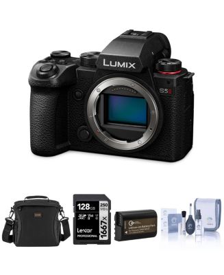 Panasonic LUMIX S5II Mirrorless Camera Bundle with 128GB SD Card ...