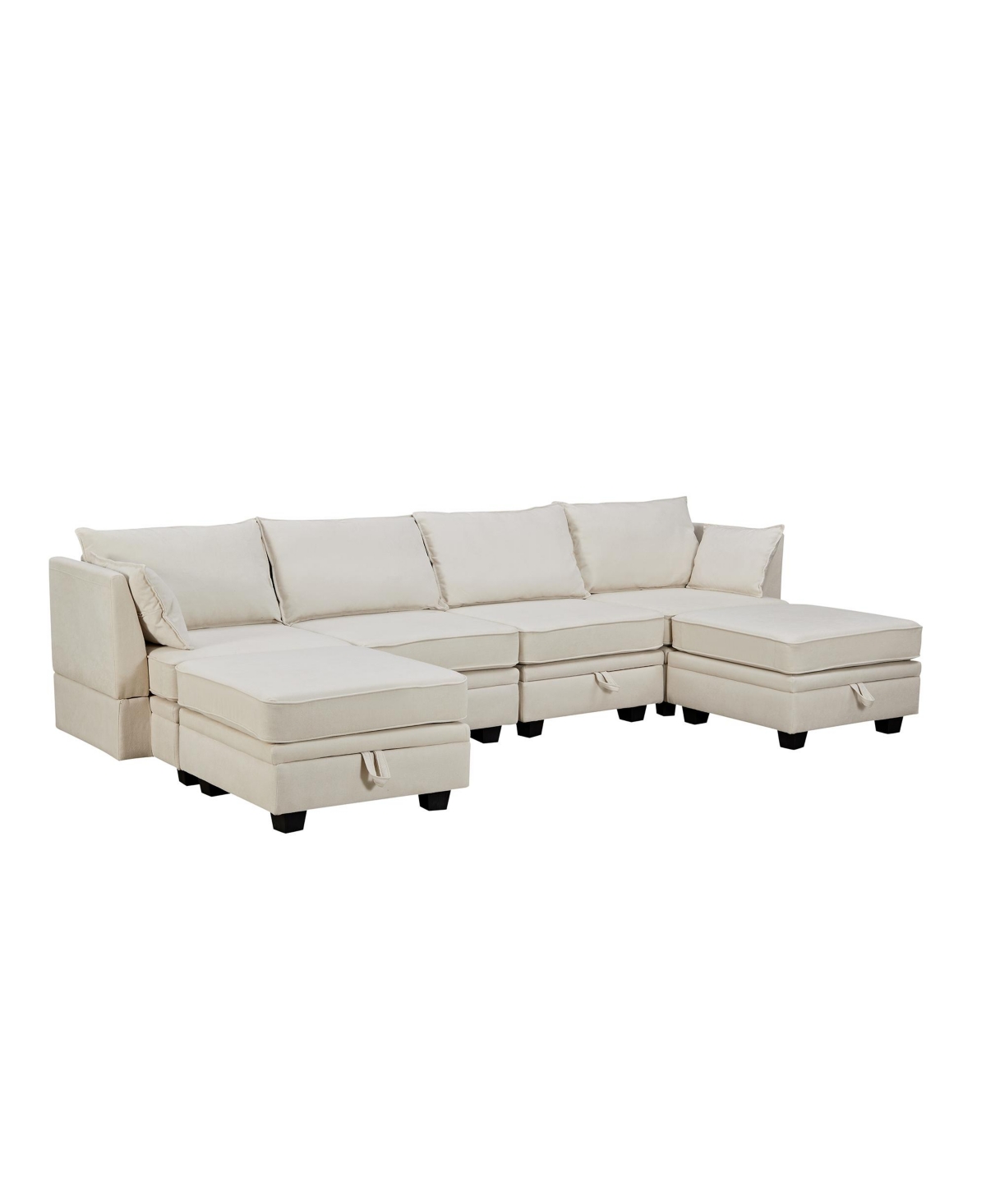 Click here for Modern Large U-Shape Modular Sectional Sofa  Conve... prices