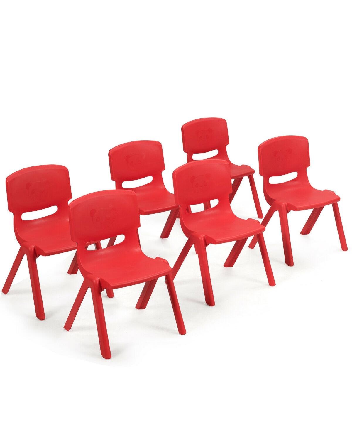 Click here for 6-pack Kids Plastic Stackable Classroom Chairs - R... prices