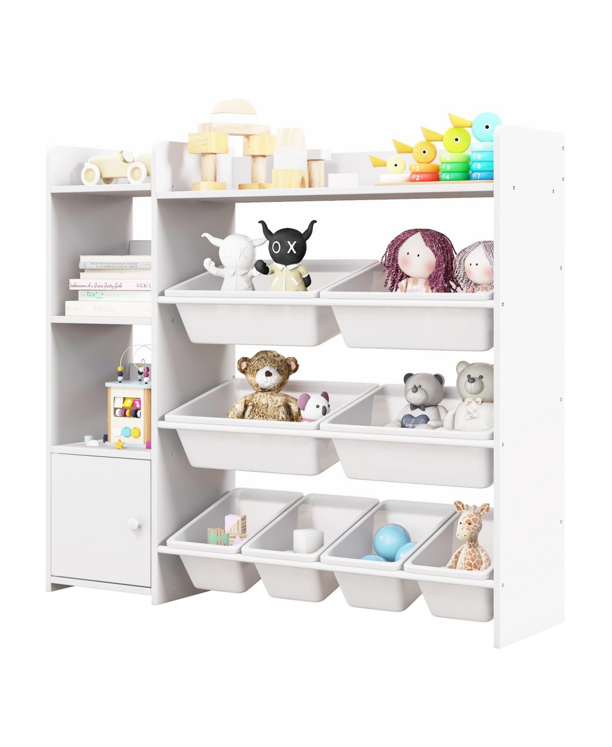 Click here for 4-Tier Kids Toy Storage Organizer Bookshelf and To... prices