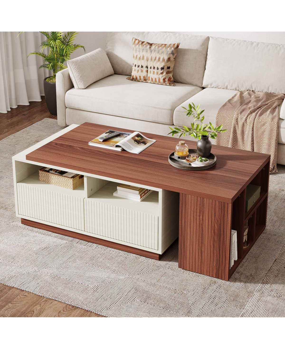 Click here for Tribesigns Coffee Table  Extendable Coffee Table w... prices