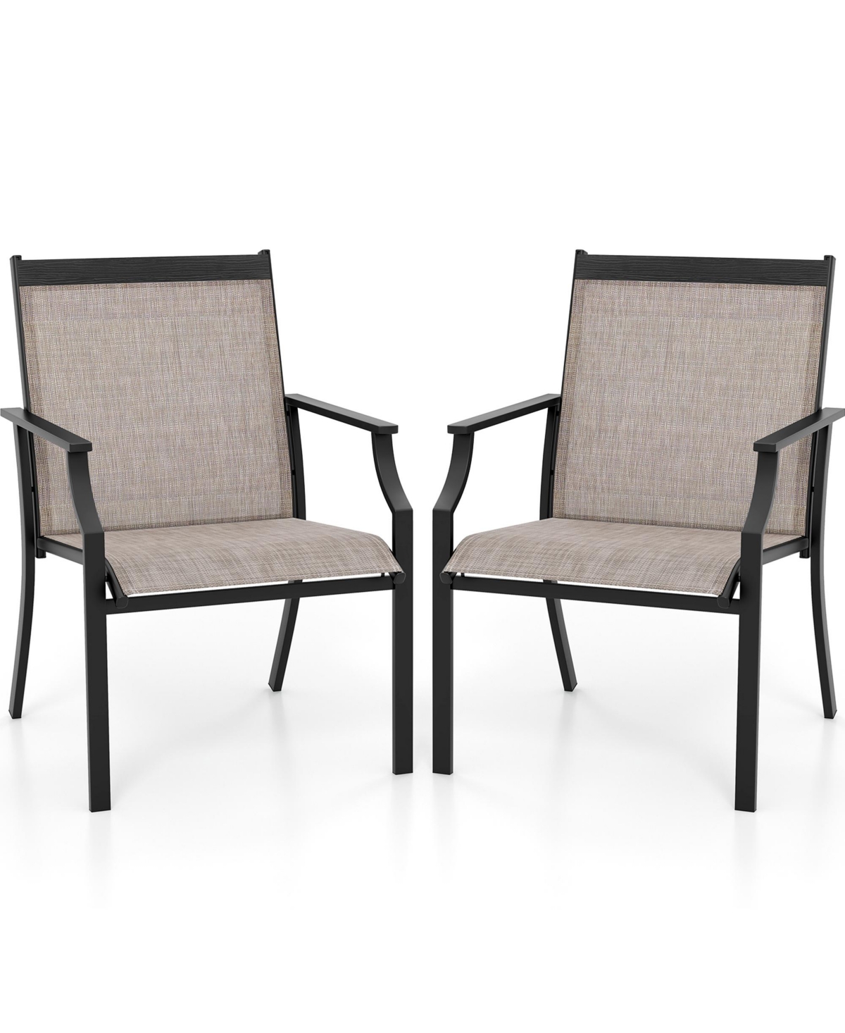 Click here for Gymax Set of 2 Patio Dining Chairs Outdoor Armchai... prices