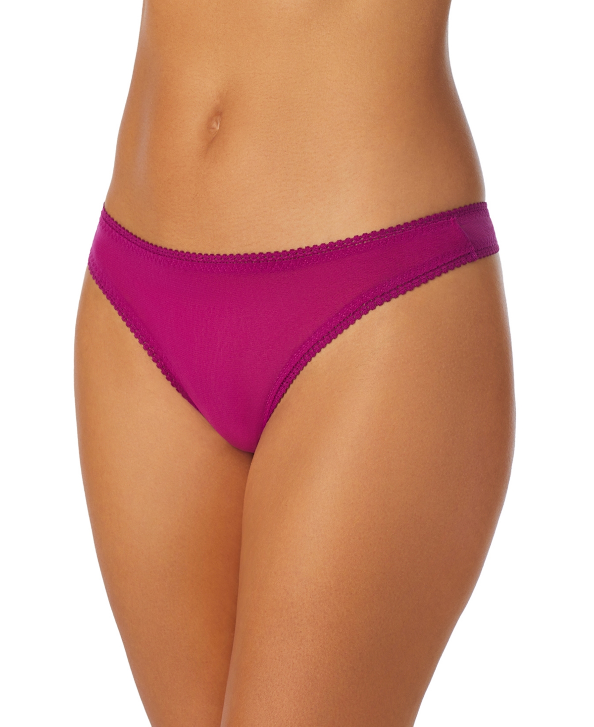 Click here for On Gossamer Womens Mesh Thong Underwear 3512 - Pur... prices