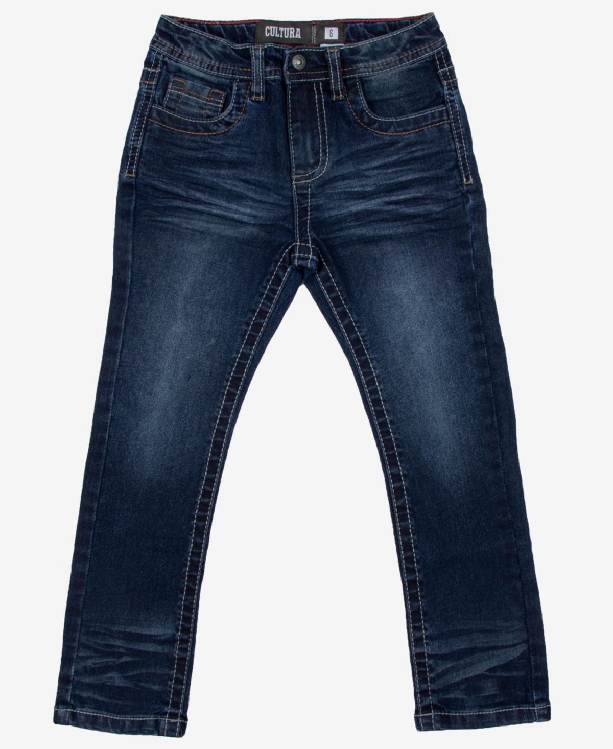 Click here for Little Boys Size 4-7 Saddle Stitch Stretch Jeans -... prices