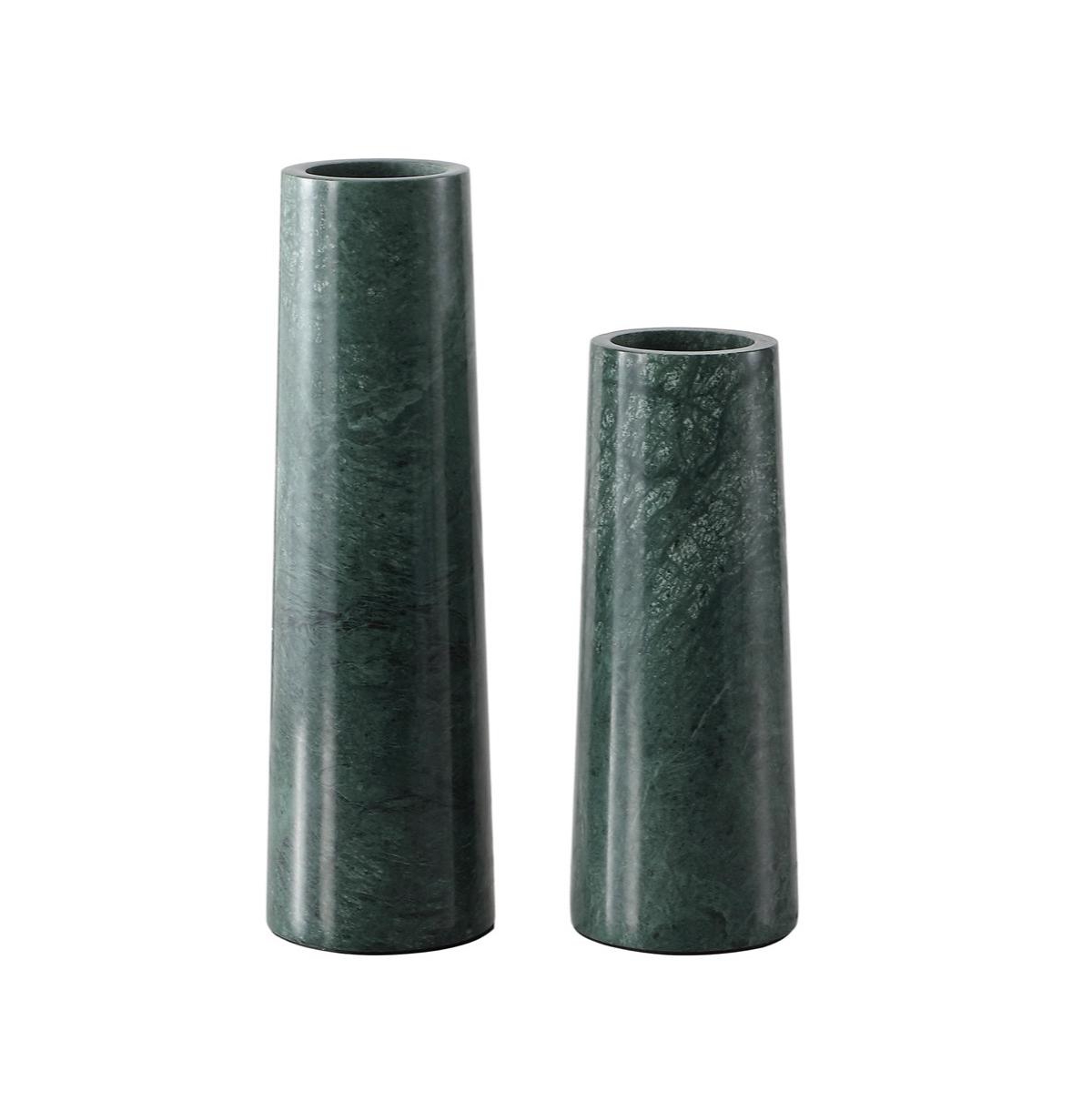 Click here for Valto  Marble Vase Set 2 - Green prices
