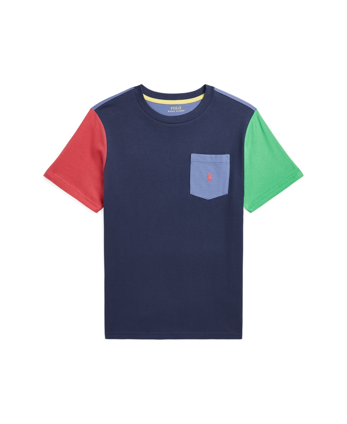 Click here for Polo Ralph Lauren Big Boys Color-Blocked Pocket T-... prices