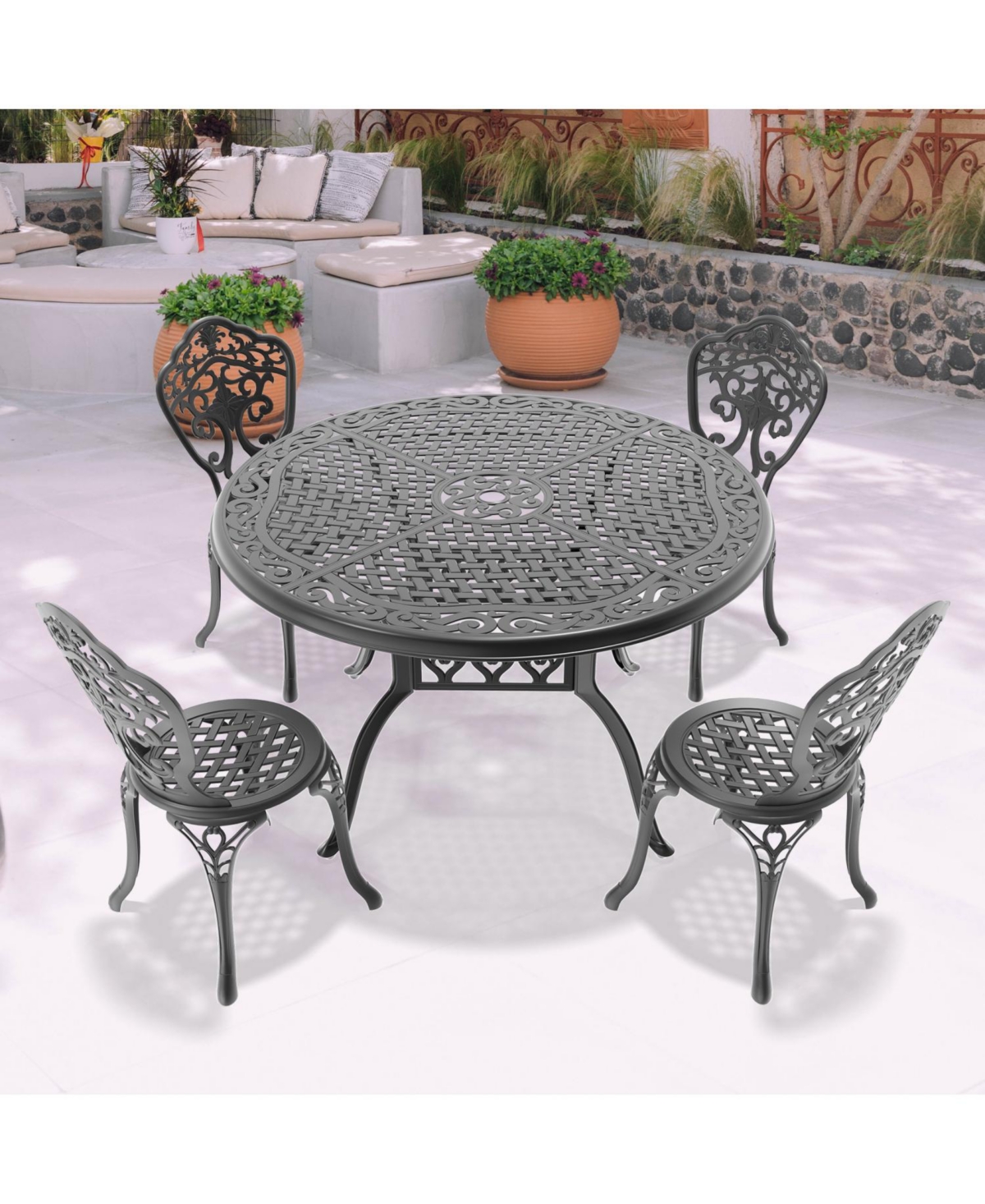 Click here for Streamdale 5-Piece Set Of All-Weather Cast Aluminu... prices